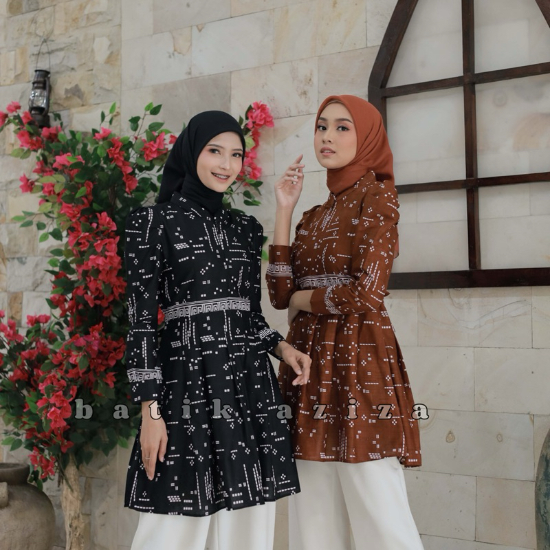 Jual Tunik Batik Modern Wanita Atasan Batik Wanita Tunik Rinjani by ...