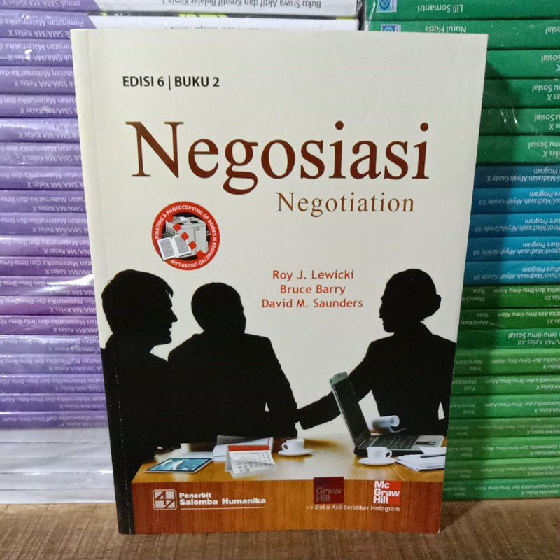 Jual Buku Original NEGOSIASI Negotiation EDISI 6 BUKU 2 Salemba ...