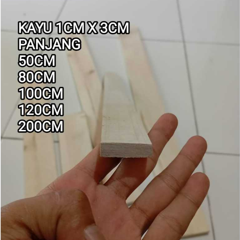 Jual kayu reng tebal 1cm lebar 3cm sudah serut halus plus pinishing ...