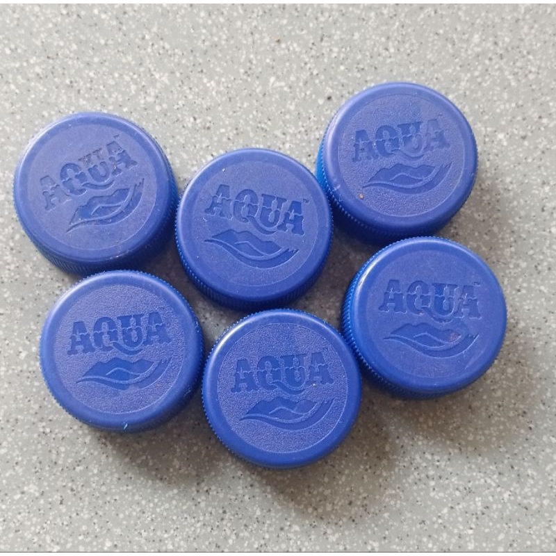 Jual Tutup Botol Aqua isi 100 pcs untuk Kerajinan ukuran 660 ml ...