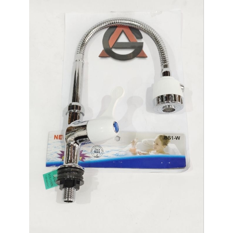 Jual Kran Angsa Fleksibel Crome Tanam + Engkol New Soligen BS1-W ...