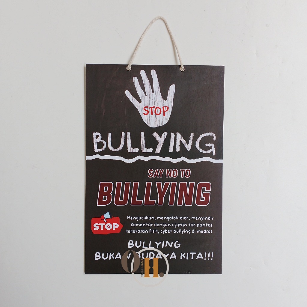 Jual Hard Poster Stop Bullying - Say No To Bulling - Stop Perundungan ...