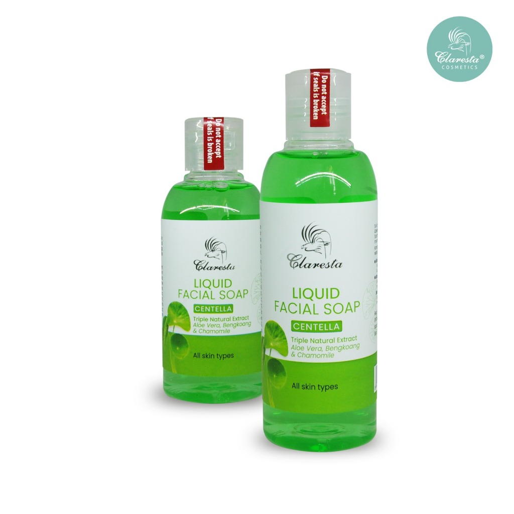 Jual Claresta Liquid Facial Soap Sabun Cair Wajah Deep Cleanser 100 ...