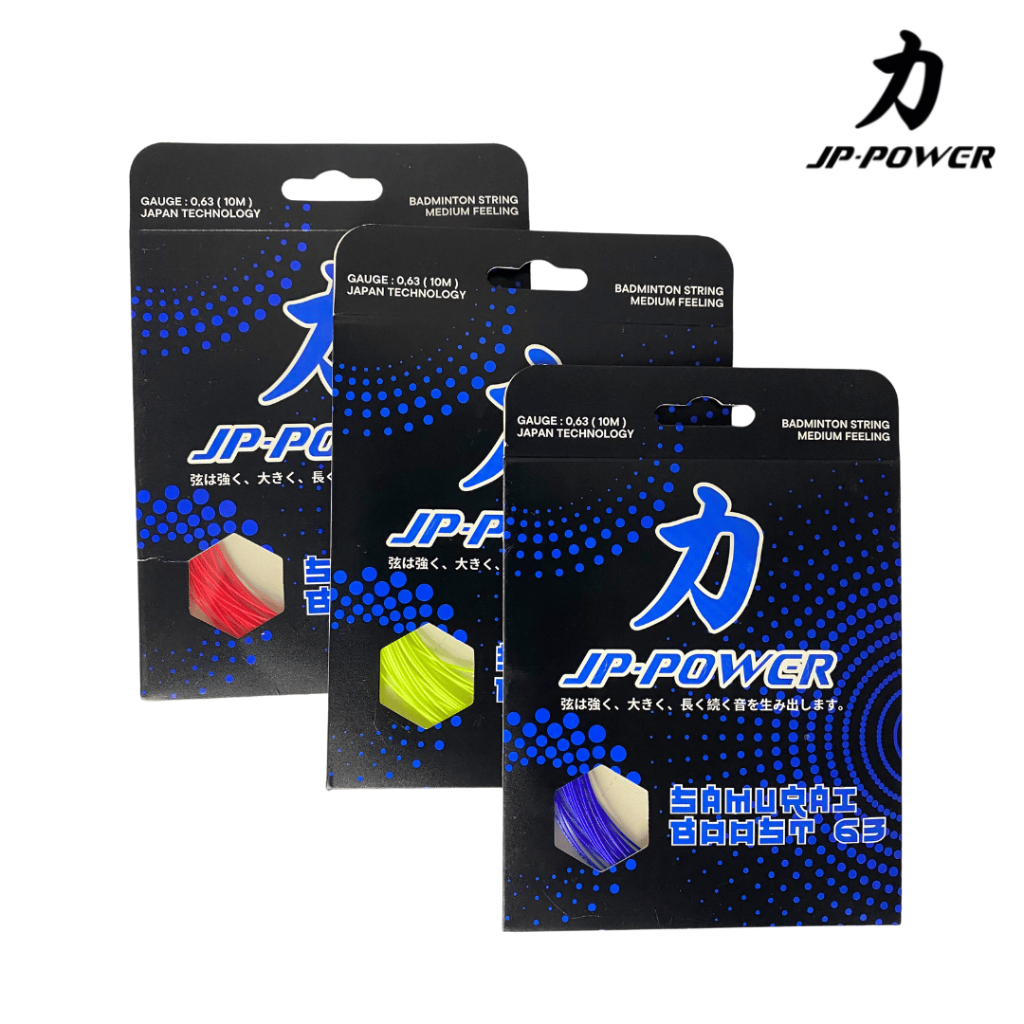 Jual JP POWER Senar Raket Bulutangkis Samurai Boost 63 Original ...