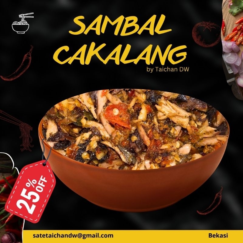 Jual SAMBAL PEDAS IKAN CAKALANG by Taichan DW | Shopee Indonesia