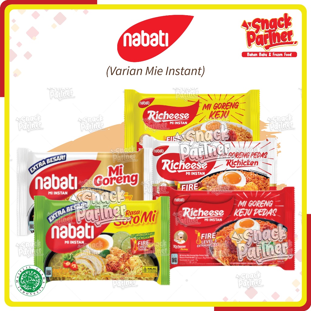 Jual NABATI | RICHEESE MI INSTANT - Mie Goreng Kuah Soto Noodle Spicy ...