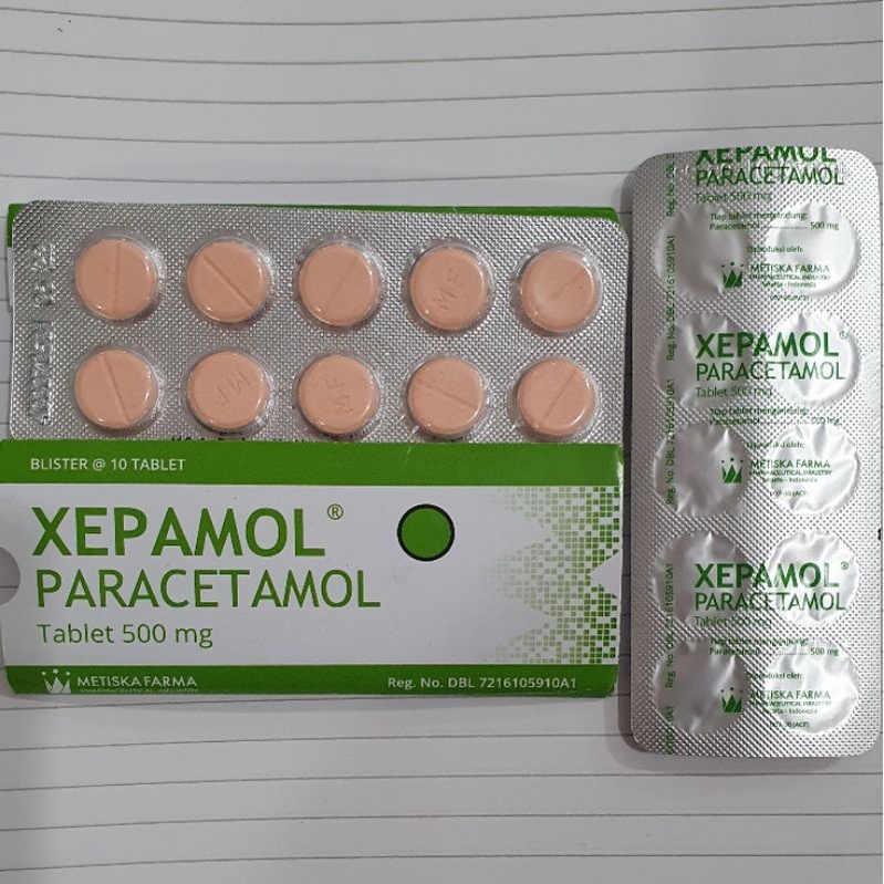 Jual Xepamol Paracetamol 500MG 1 STRIP ISI 10 TABLET - Meredakan Demam, Sakit Kepala dan Gigi ...