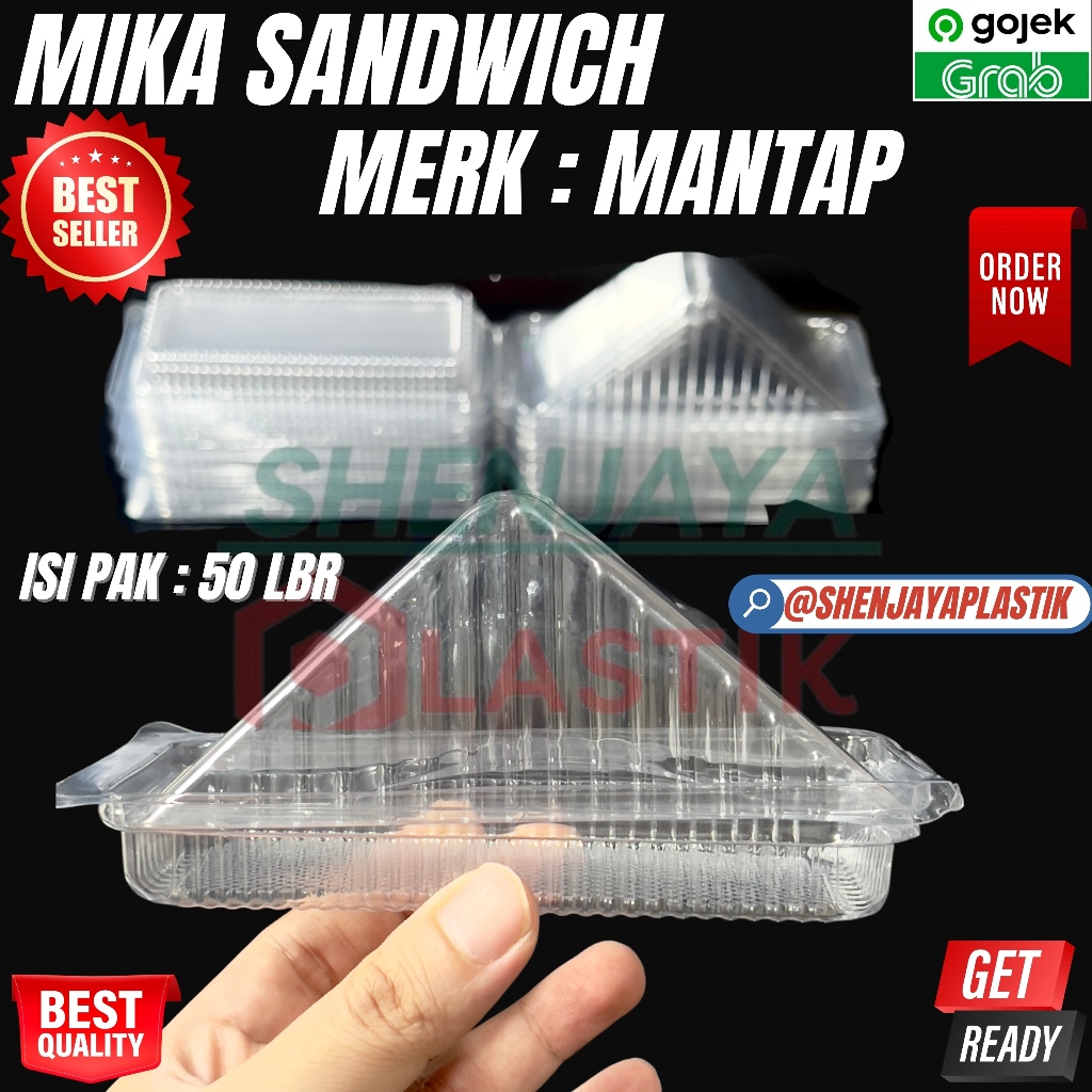Jual MIKA SANDWICH SEGITIGA,MIKA ROTI SANDWICH,KEMASAN PLASTIK SANDWICH ...
