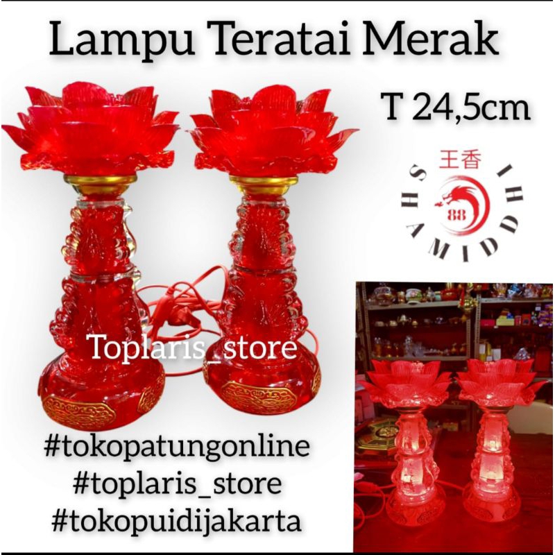 Jual Lampu LED Sembahyang Merak Merah | Shopee Indonesia