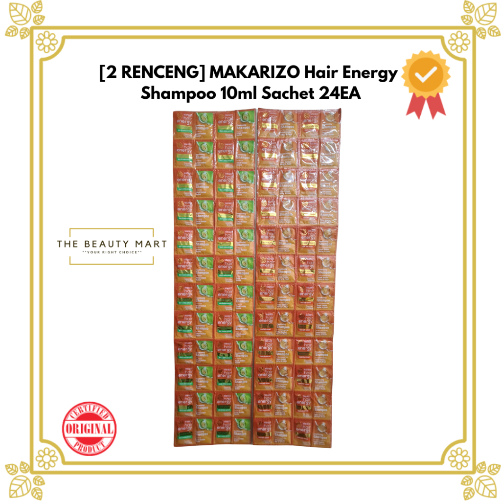 Jual MAKARIZO Hair Energy Shampoo 10ml Sachet 2 Renceng 24EA | Shopee Indonesia