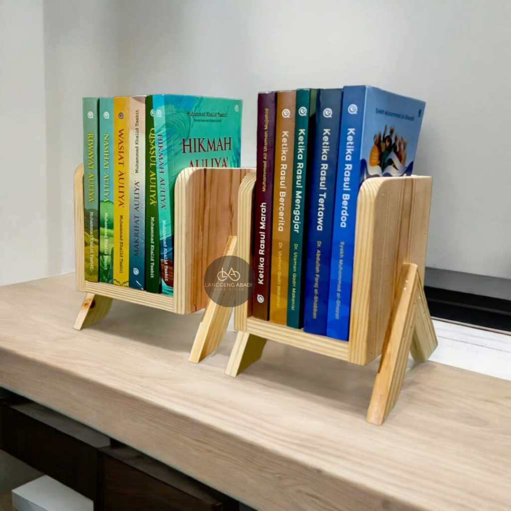 Jual Rak Buku Kayu Aesthetic | Rak Meja Kerja Minimalis | Rak kayu Meja ...