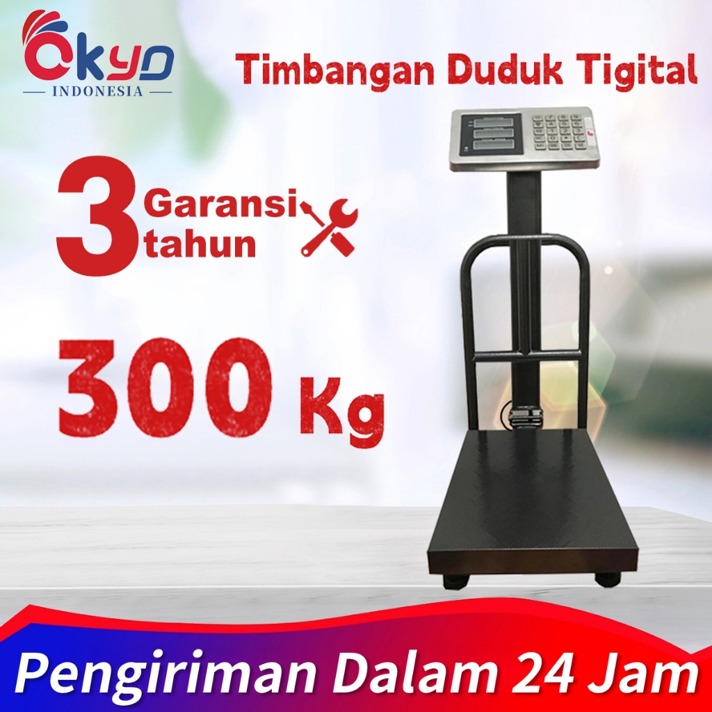 Jual GARANSI 3 TAHUN/Timbangan Duduk Digital Kapasitas /300KG 150KG Electrik Platform/Timbangan ...