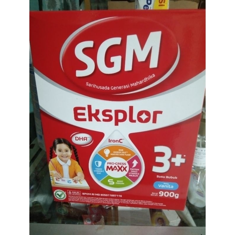 Jual Susu Formula SGM eksplor 1+ madu vanila 900gr untuk usia 1-3 tahun ...