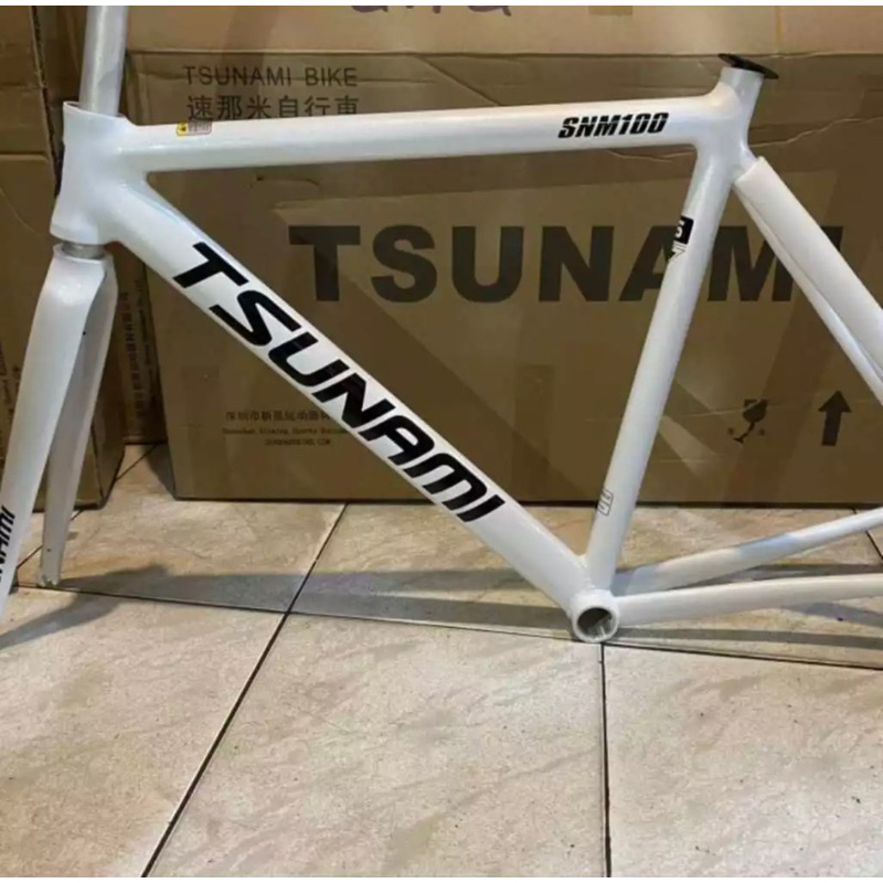 Jual Frame Tsunami Frame Sepeda Fixie Alumunium Alloy Frame Fork ...