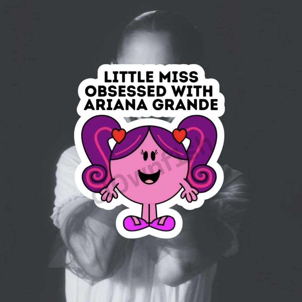 Jual Little Miss Obsessed with Ariana Grande Waterproof Sticker (Stiker ...