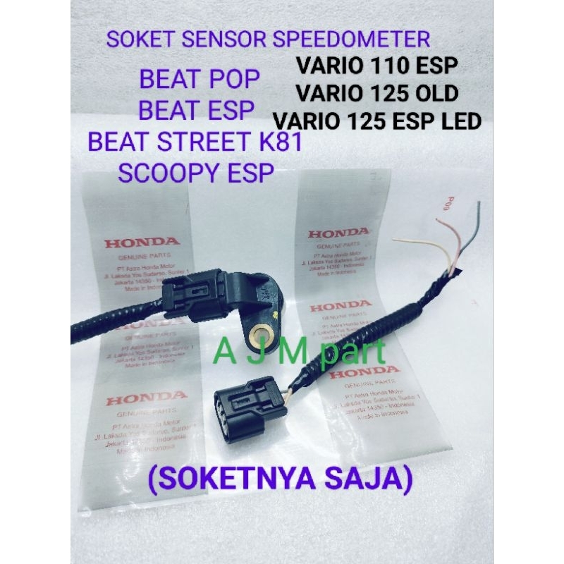 Jual SOKET SOCKET SENSOR SPEEDOMETER SPIDOMETER HONDA BEAT STREET K81 ...