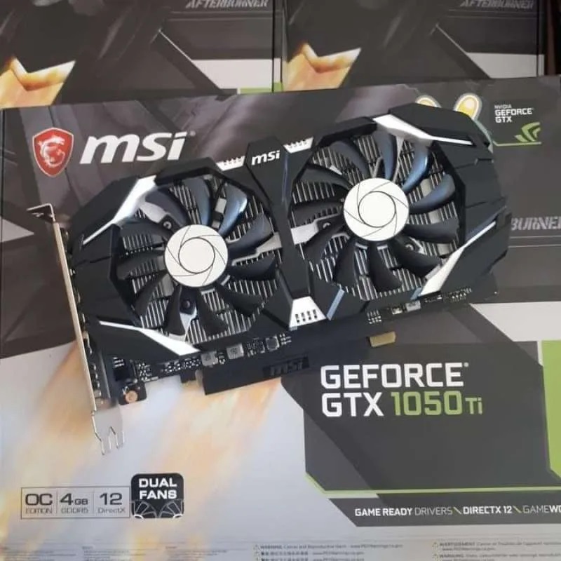 Jual VGA MSI GTX 1050 Ti 4GB OC Version GDDR5 | Shopee Indonesia