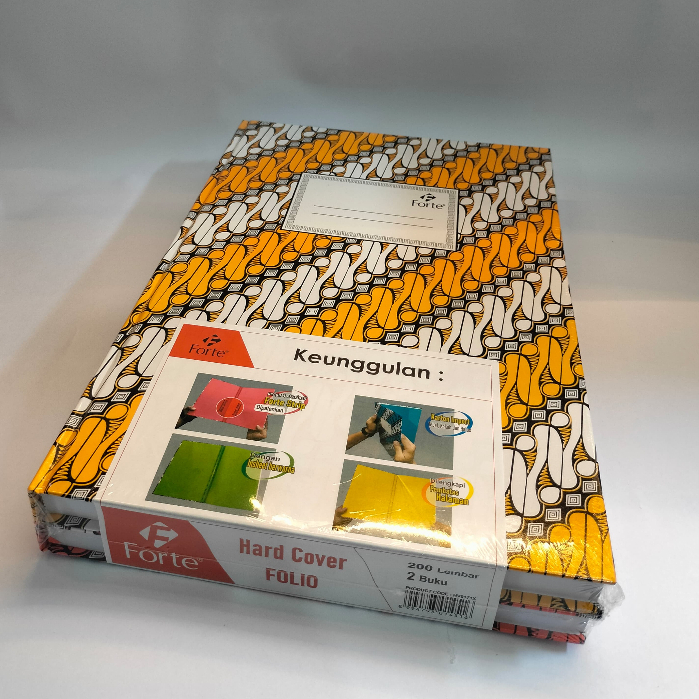 Jual Buku Hard Cover Forte Folio isi 200 lembar / Buku Besar Akutansi ...