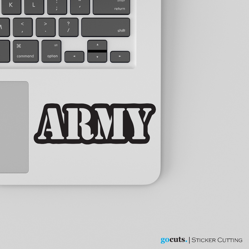 Jual Stiker Laptop ARMY Cutting Sticker Custom | Shopee Indonesia