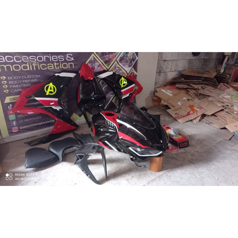 Jual Full fairing fullbodi fullset model r25 r3 pnp byson karbu vixion ...