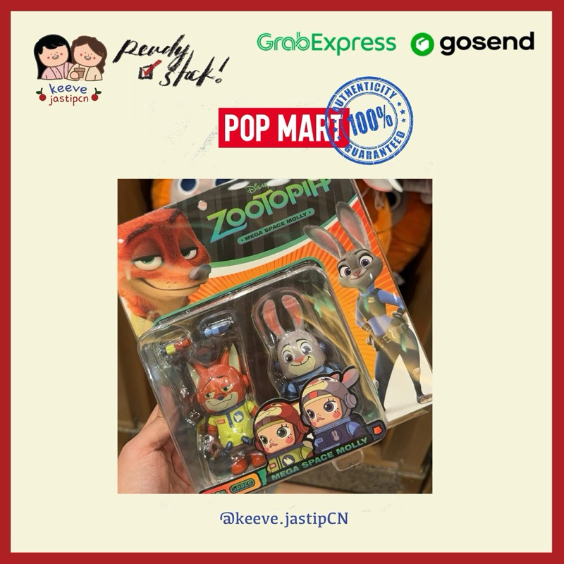 Jual POPMART MOLLY SPACE 100% DISNEY ZOOTOPIA FIGURINE SET | Shopee ...
