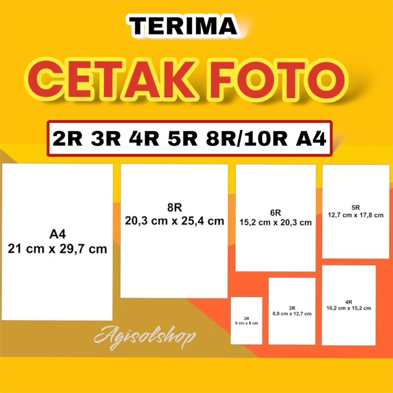 Jual CETAK FOTO UKURAN 2R 3R 4R 5R 6R 8/10R A4 ( MINIMAL ORDER 4 foto) | Shopee Indonesia