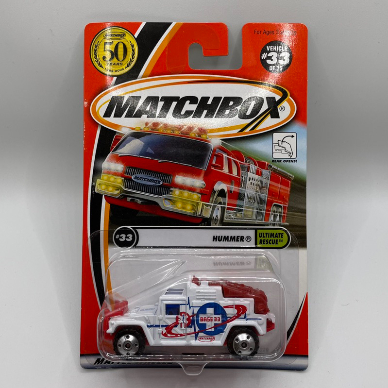 Jual Matchbox MBX Hummer Ultimate Rescue Base 33 Merah Putih | Shopee ...