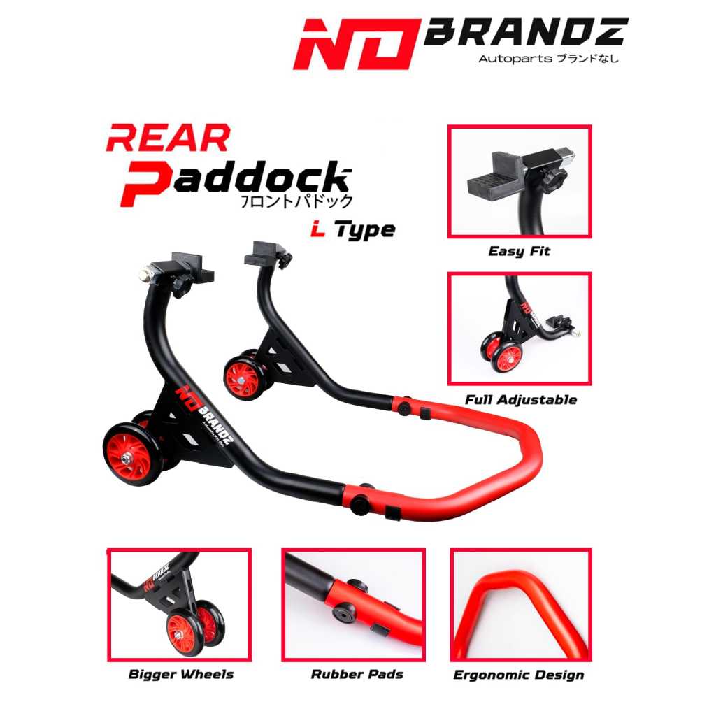 Jual Standar Paddock No Brandz Belakang N250 Arm Type L | Shopee Indonesia