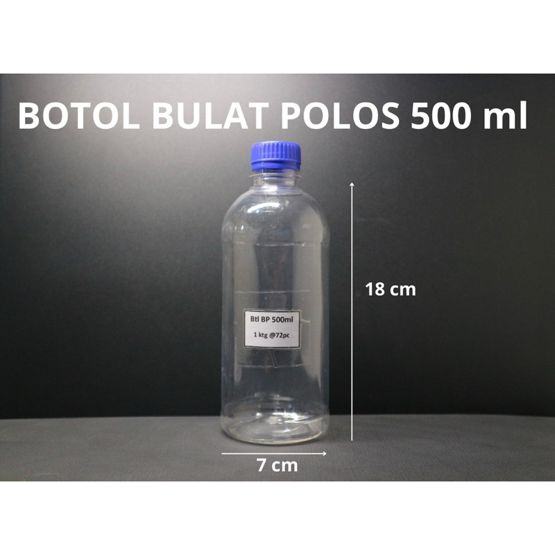 Jual Botol Bulat Polos 500 ml (LN) | Shopee Indonesia