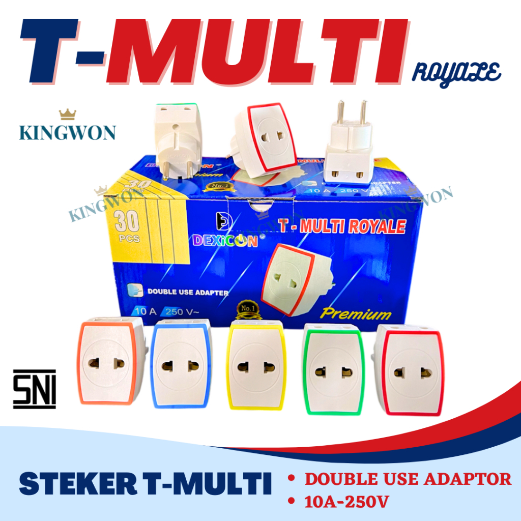 Jual STEKER T COLOKAN T MULTI CABANG 3 STEKER T ARDE 3 LUBANG COLOKAN ...
