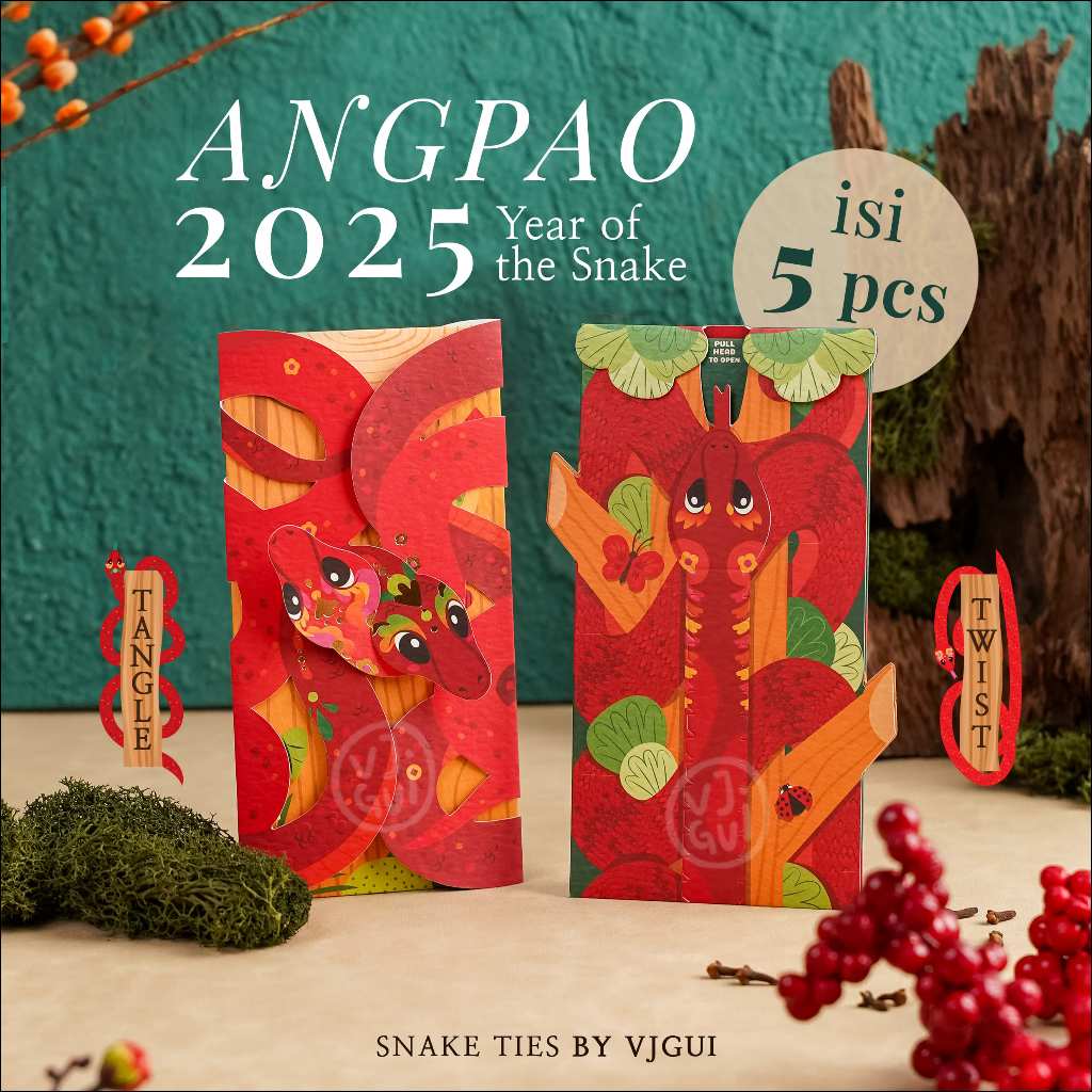 Jual Angpao Imlek 2025 Snake Angpau Ular Amplop CNY Sincia | Shopee ...