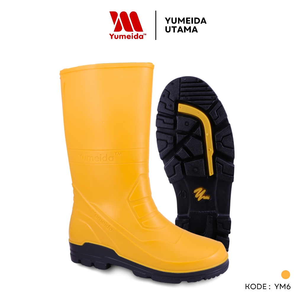 Jual Yumeida YM-6 - Sepatu Boot Pria Wanita Karet Anti Slip Air ...