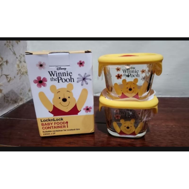 Jual Food container lock n lock edisi winnie the pooh, 230ml x 2P | Shopee Indonesia