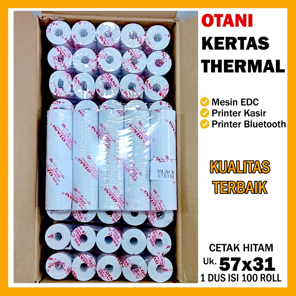 Jual KODE N67R OTANI Kertas Thermal isi 1 roll Kertas Thermal EDC ...