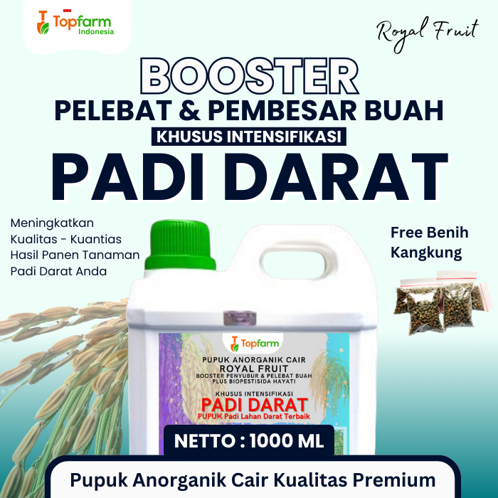 Jual Pupuk Topfarm / Pupuk Padi Darat Terbaik / Pupuk Padi Lahan Darat / Pupuk Pelebat Buah Padi ...