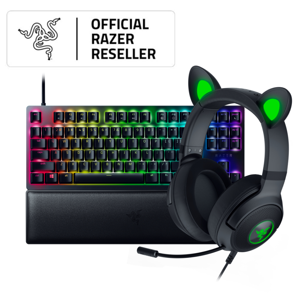 Jual Razer Kraken Kitty V2 Pro Black Gaming Headset + Razer Huntsman V2 ...