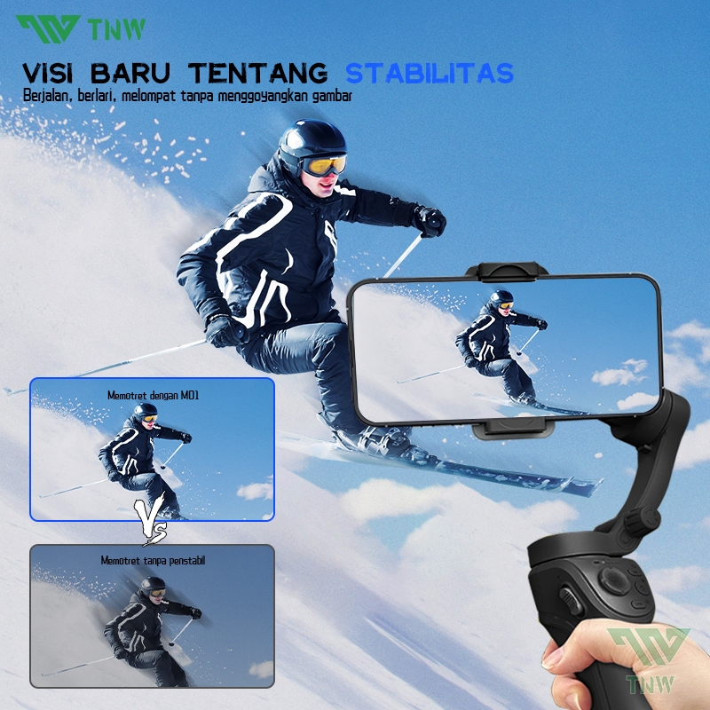 Jual TNW M01 PRO Gimbal 3 Axis hp Gimbal Stabilizer hp Smartphone ...