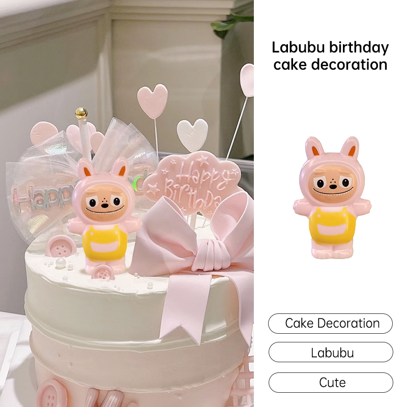 Jual Topper labubu/ Topper kue/ Dekorasi Kue Ulang Tahun Anak Karakter Birthday Cake Mia ...