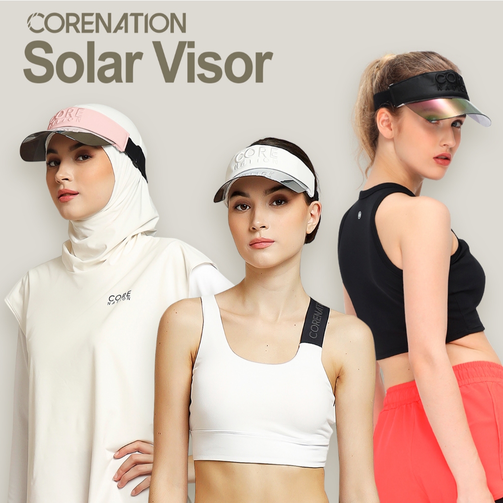 Jual CoreNation Solar Visor Topi Olahraga Lari/Tennis/Golf/baseball ...