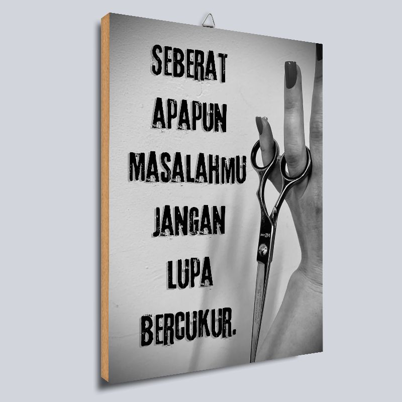 Jual Poster kayu barbershop pangkas rambut | Shopee Indonesia