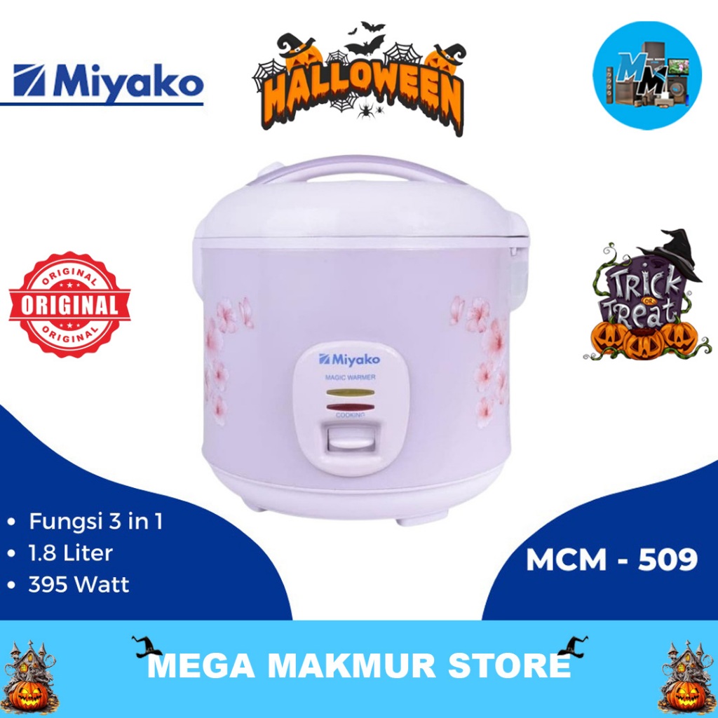 Jual Miyako MCM-509 TS Magic com Rice Cooker 3 in1 kapasitas 1.8Liter ...