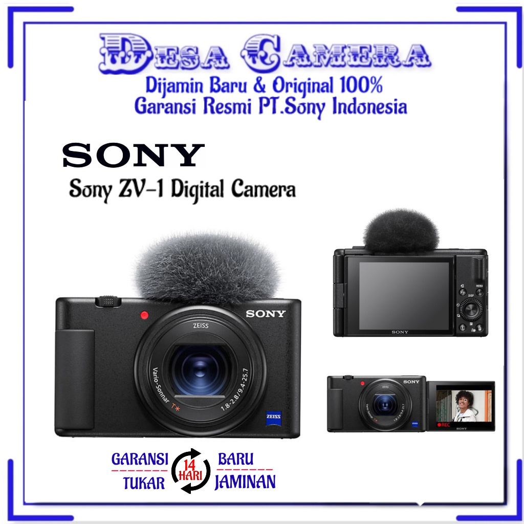 Jual Sony ZV-1 Digital Camera (Black) Garansi Resmi | Shopee Indonesia