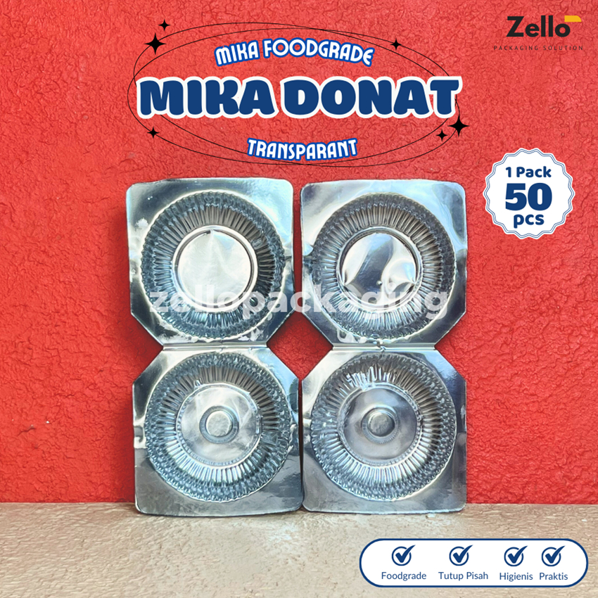 Jual Mika Donat Tray Bomboloni Bulat Jajan Snack Roti Sushi Cake Kue ...