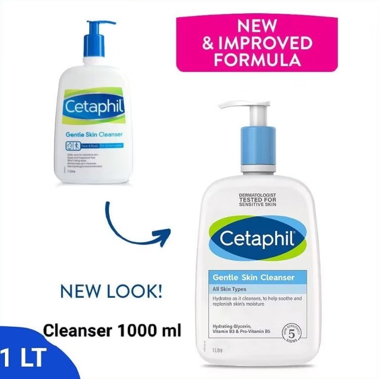 Jual Cetaphil Gentle Skin Cleanser 1000ml / 500ml - Sabun Pembersih ...