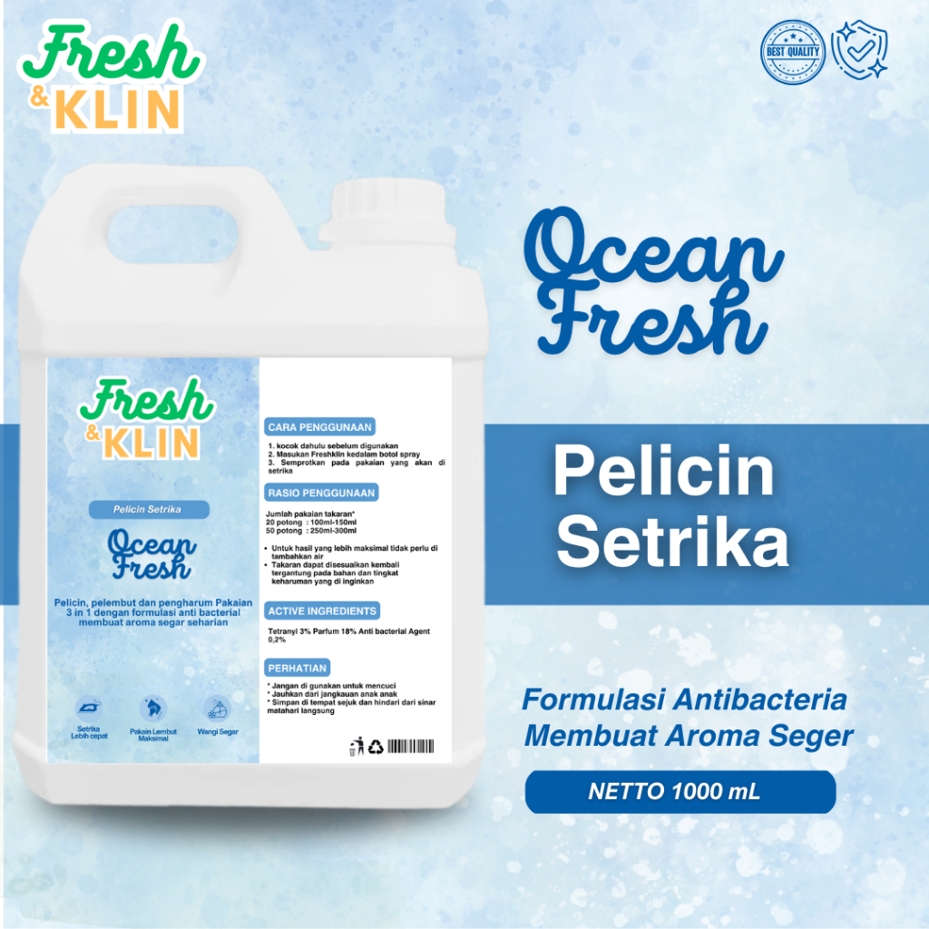 Jual FRESH & KLIN Pewangi Setrika Pelicin Setrika Pelembut Pakaian ...