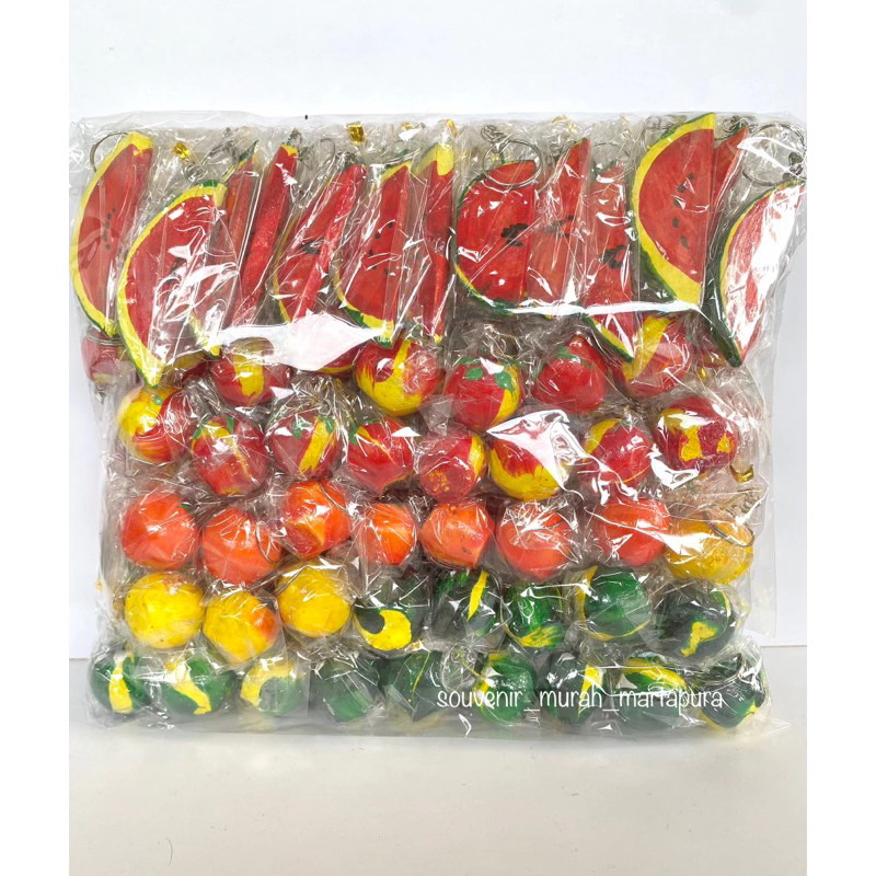 Jual READY (isi 50 Souvenir Pernikahan Gantungan Kunci Buah ) | Shopee Indonesia