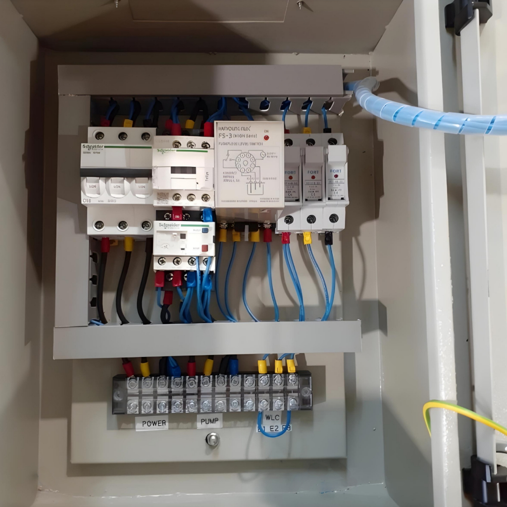 Jual Panel pompa submersible 3phase 4kw 5,5hp-pk otomatis plat 1,2mm ...