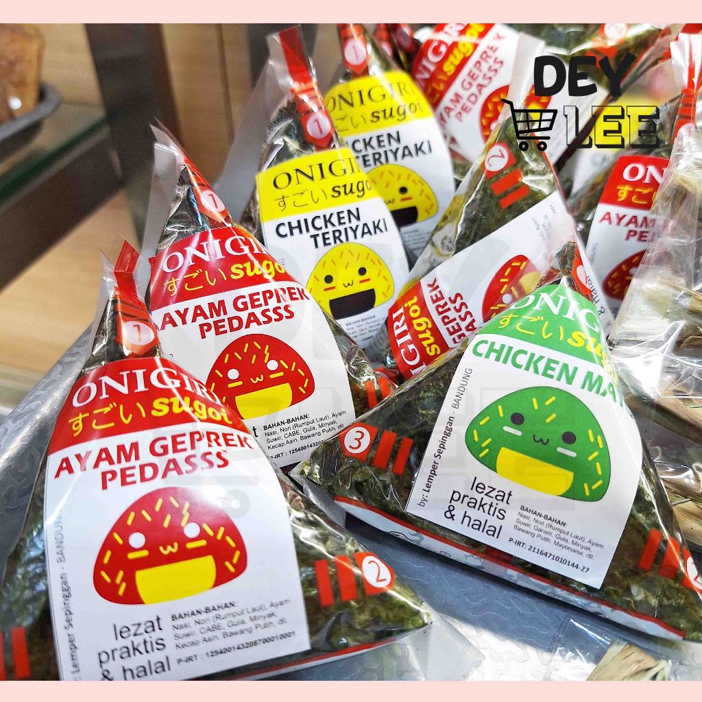 Jual Onigiri Ayam Siap Makan ANEKA RASA per 1 pc Satuan Fresh Halal ...
