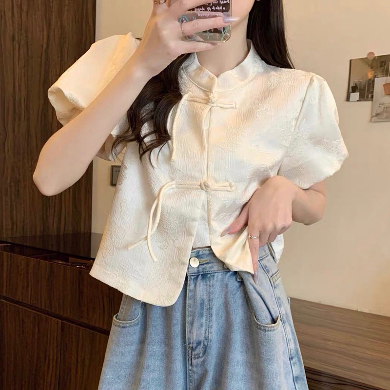 Jual QIPAO TOP CNY ATASAN WANITA IMLEK MX179 | Shopee Indonesia