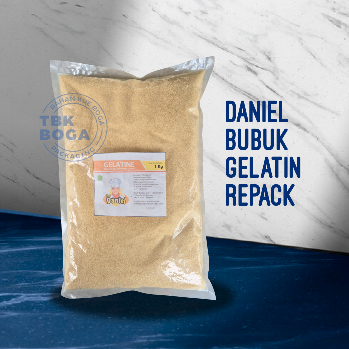 Jual Gelatin Bubuk ( 250, 500 gr ) Repack Chef Daniel Gelatine Tulang ...